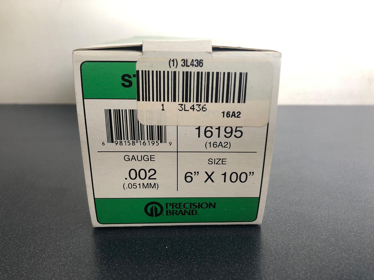 60331925 - STEEL SHIM 6"X100" PRECISION BRAND (.051MM)